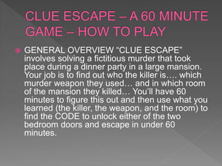 Escape room | PPT