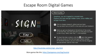 Escape the Classroom! | PPTX