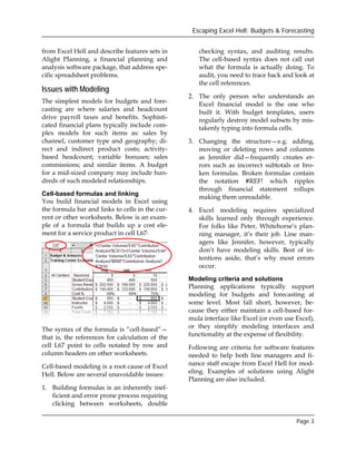 Budgeting & Forecasting: Replacing Excel | PDF