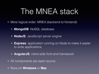 Escaping the yellow bubble - rewriting Domino using MongoDb and Angular | PPT