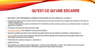 Escarres et ulcères chroniques de la peau.pptx