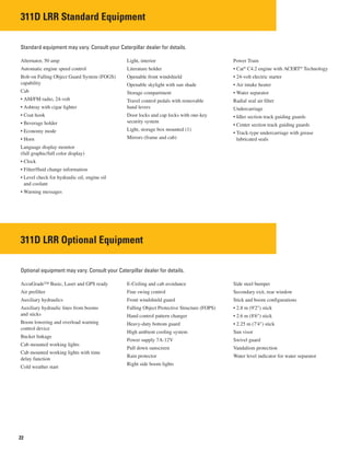 Escavadeira hidraulica cat 311 cat 2008 | PDF