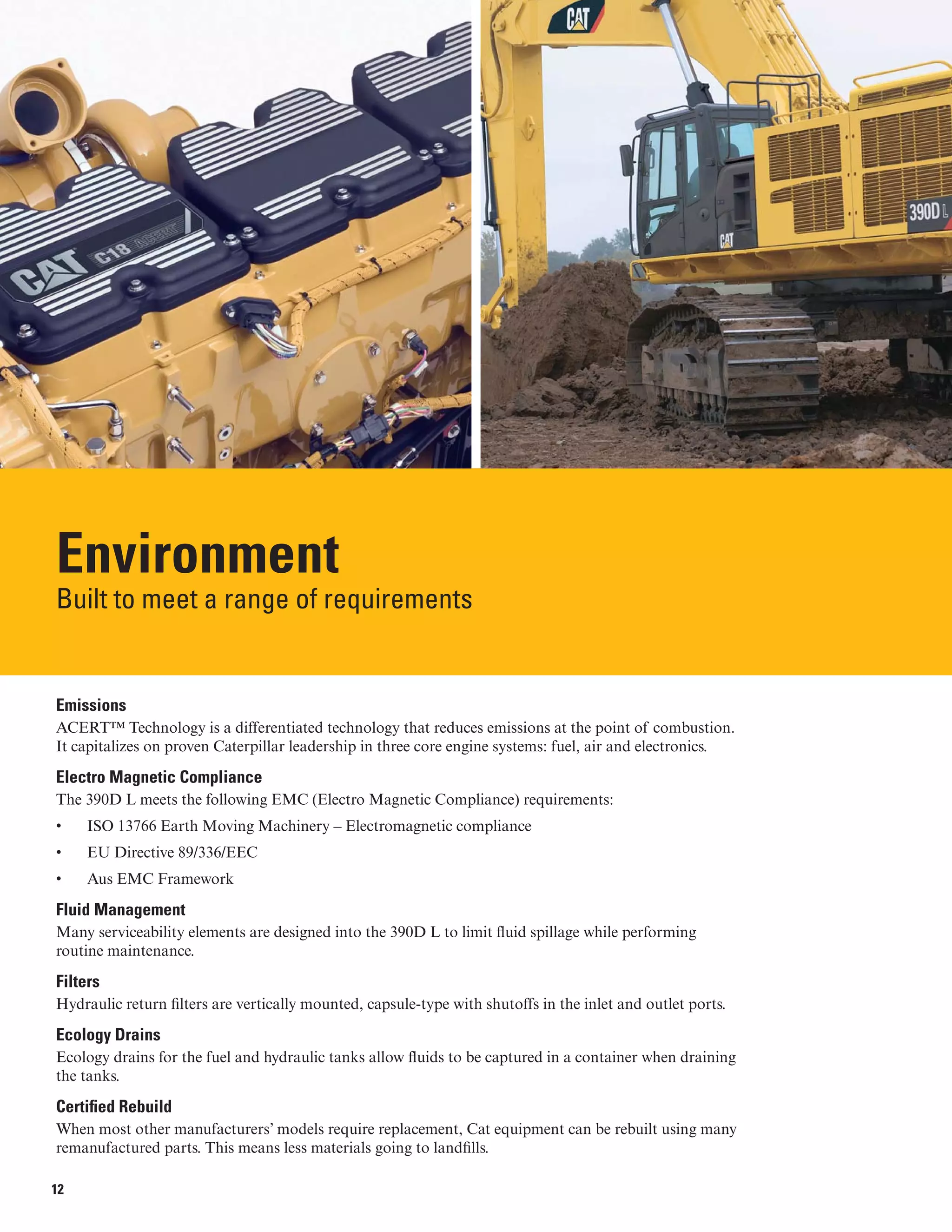 Escavadeira hidraulica cat 390 dl | PDF