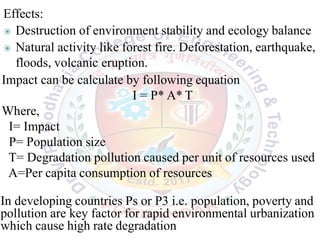 Es ch.1 INTRODUCTION TO ENVIRONMENT, ECOLOGY & ECOSYSTEM | PDF