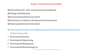 ENVIRONMENTAL STUDIES: Chapter 1: Introduction | PDF | Environmental ...