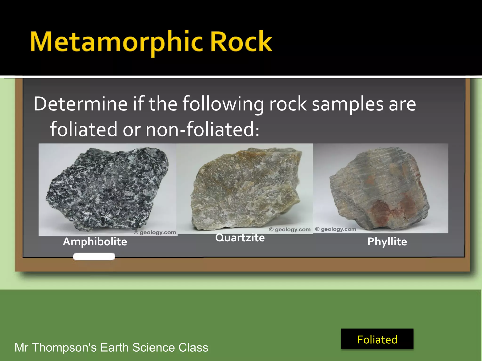 Earth Science Types of Rocks | PPT