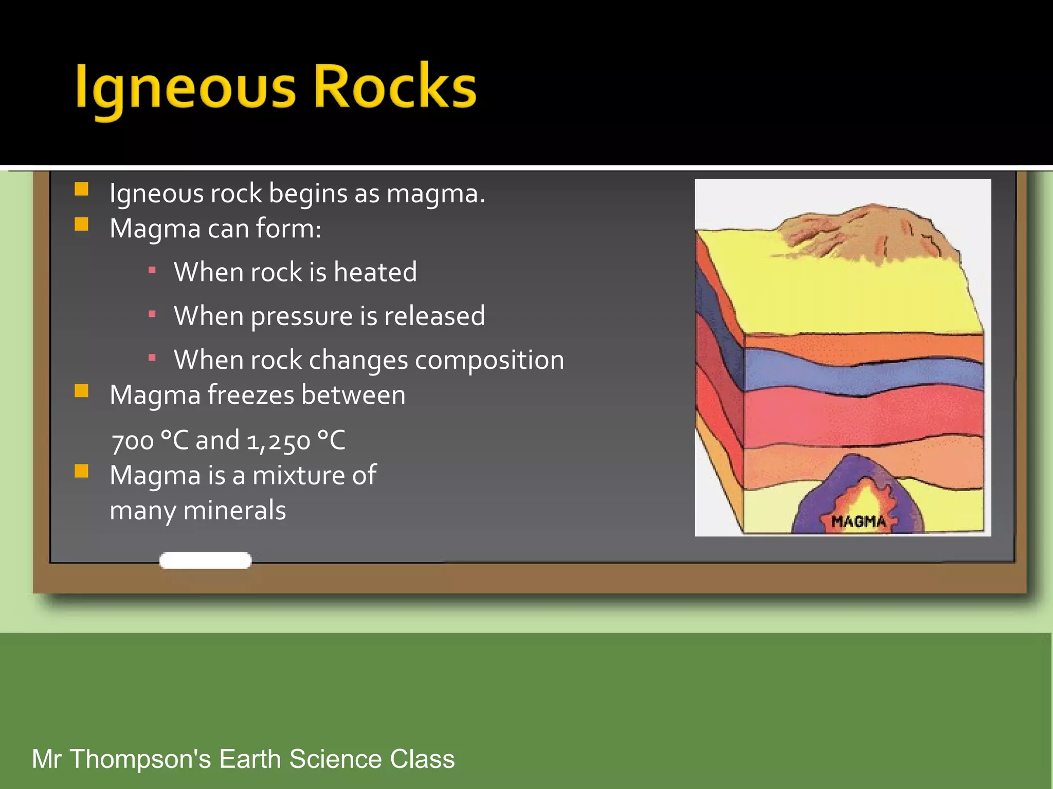 Earth Science Types of Rocks | PPT