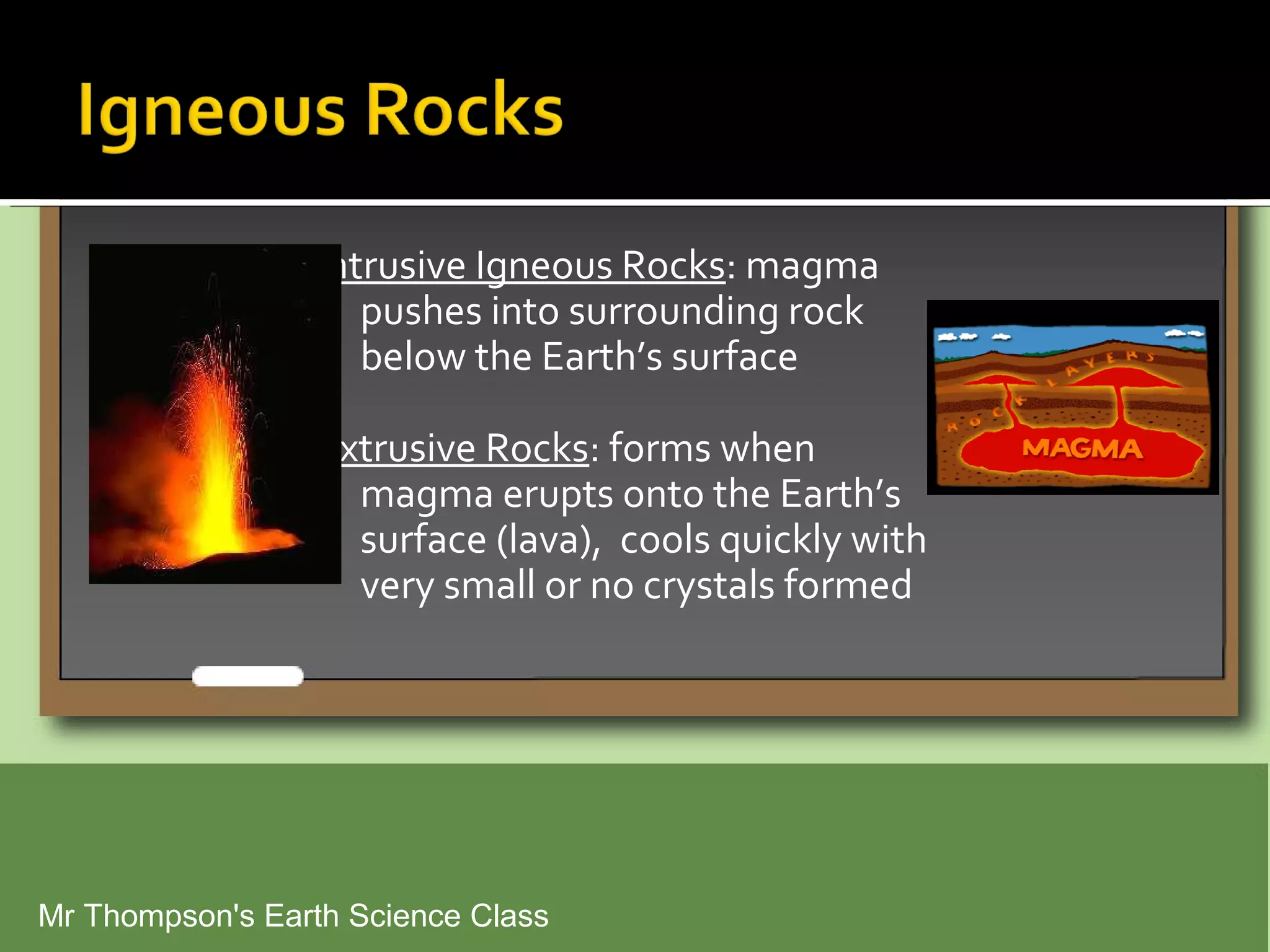 Earth Science Types of Rocks | PPT