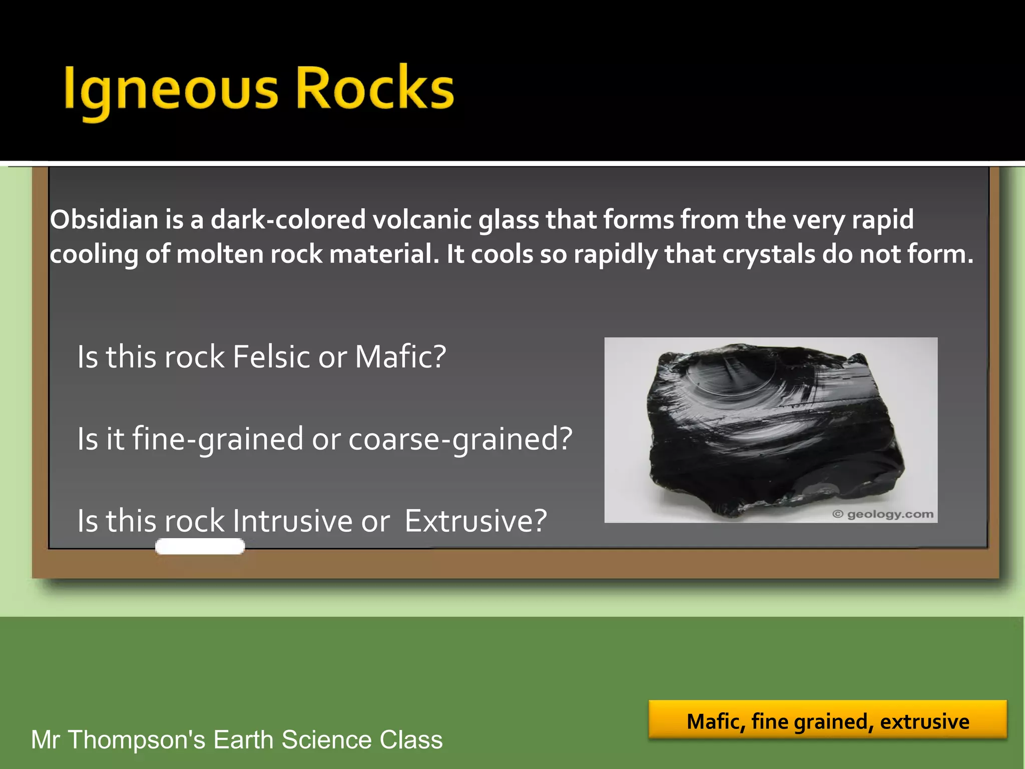 Earth Science Types of Rocks | PPT