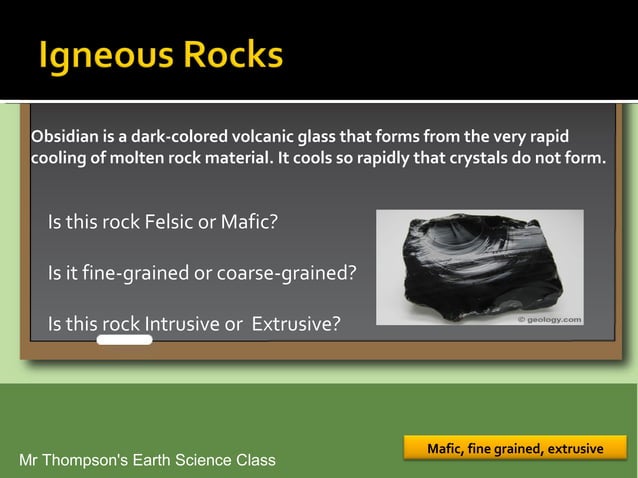 Earth Science Types of Rocks | PPT