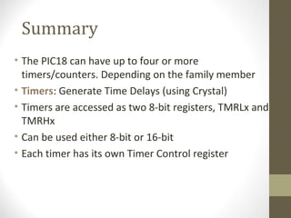 PIC timer programming | PPT