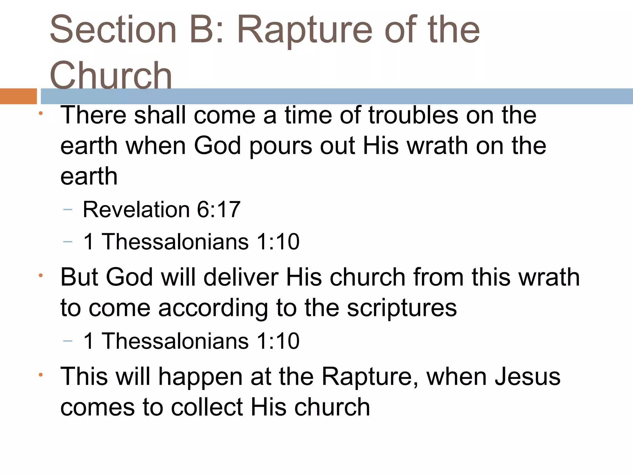 Eschatology: An Biblical Overview of the End Times | PPT