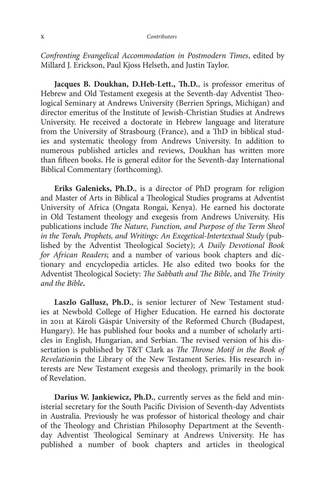 Eschatology From An Adventist Perspective.pdf | Christianity | Religion ...