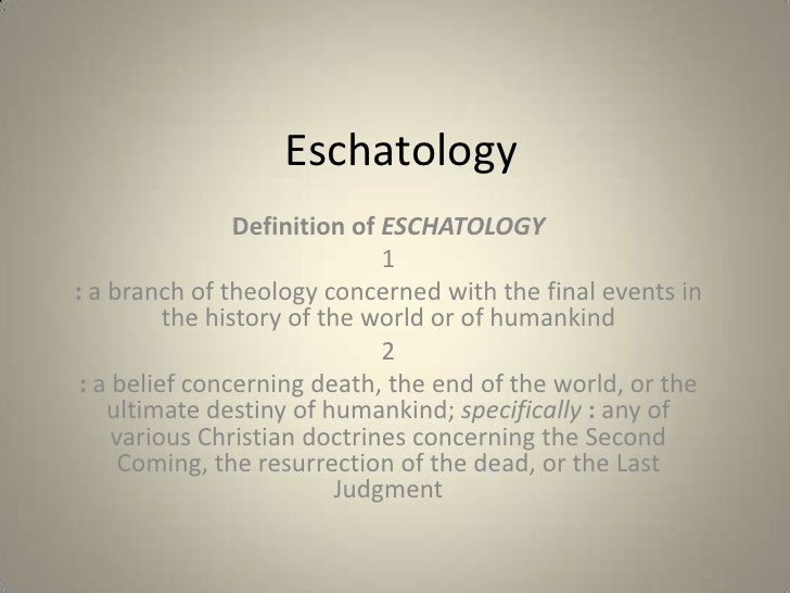 Eschatology Through The Lens Of Current Events Email