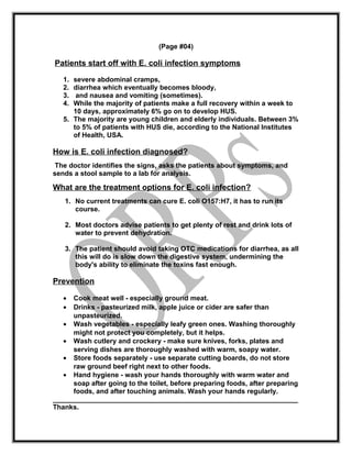Escherichia coli | PDF