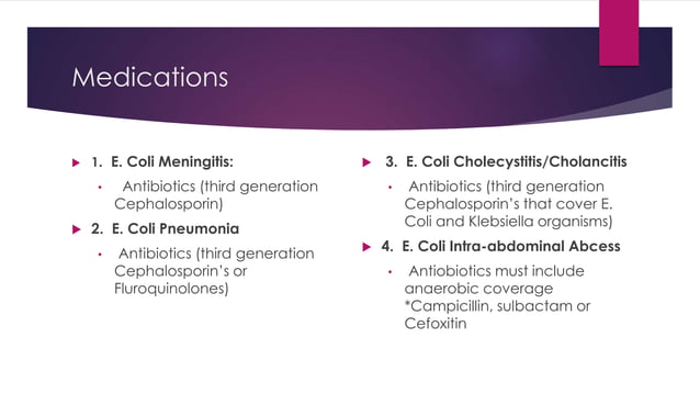 Escherichia coli | PPTX