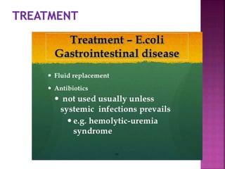 Escherichia Coli Treatment