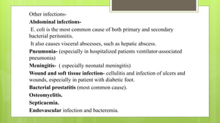 ESCHERICHIA COLI (E. Coli) By Gaurav.pptx. | PPTX