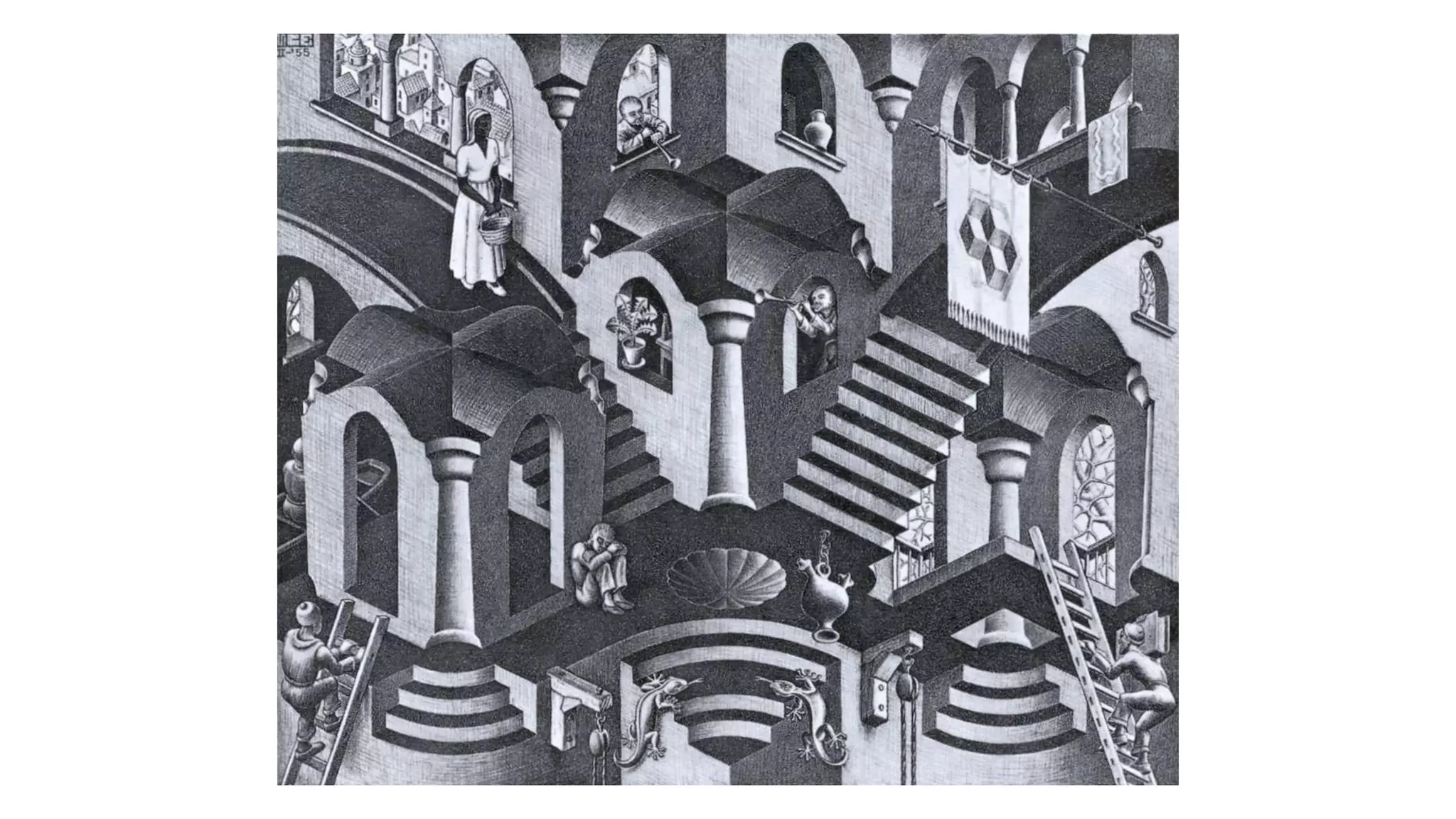 Escher Inspired Staircases | PPTX