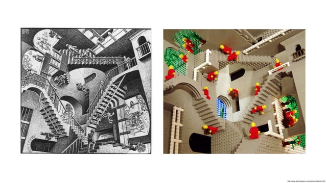 Escher Inspired Staircases | PPTX