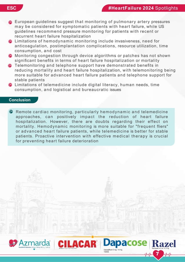 ESC HF 2024 Spotlights Day-2.pptx heart failure | PPTX