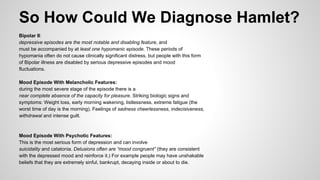 DSM Diagnostic Analysis of Shakespeare's Hamlet | PPT