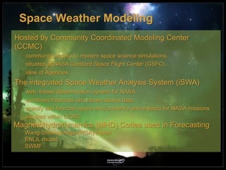Space Weather: Forecasting, Tracking, and the Effects of Earth Directed ...