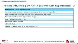 ESC HYPERTENSION GUIDLINES 2018 European society of heart | PPT