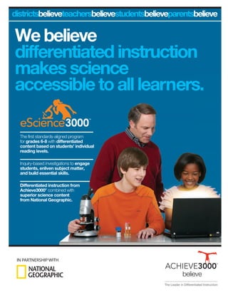 Achieve3000® Science Solutions Brochure | PDF