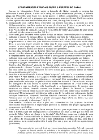 Esclarecimentos sobre a kalenda de natal | DOCX