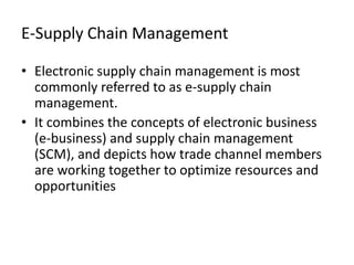 Electronic Supply Chain Management | PPTX