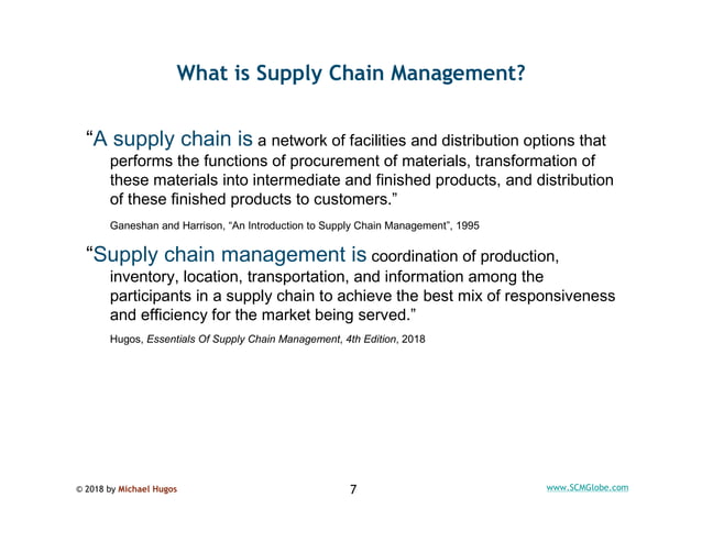 Essentials of Supply Chain Management, 4th Edition Lecture and Study ...
