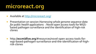Computational Resources In Infectious Disease | PPT