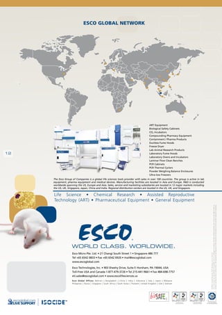 Esco Animal Research Workstation / Animal Transfer Workstation | PDF