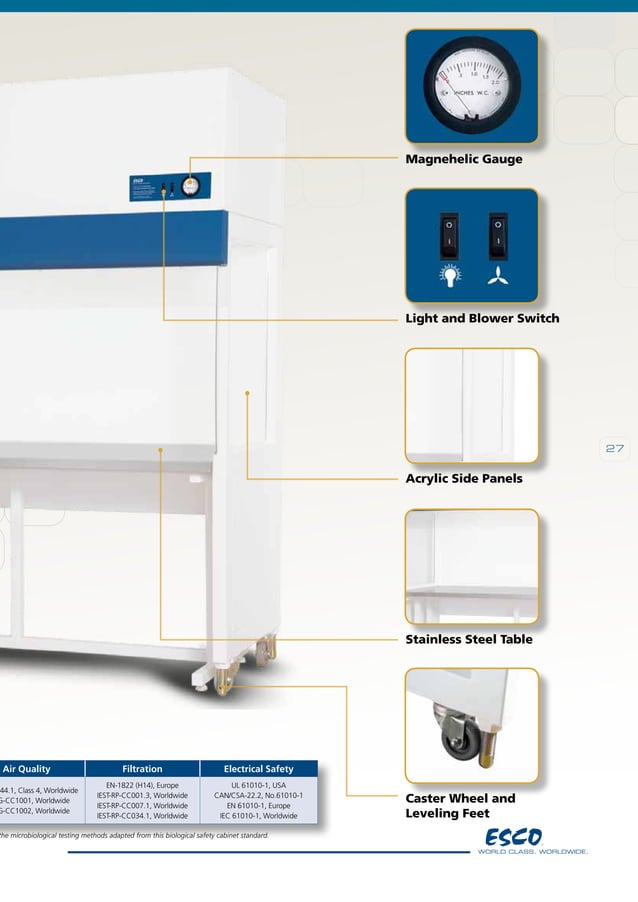 Esco Laminar Flow Clean Bench | PDF