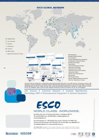 Esco Orbicult Laboratory Shakers | PDF