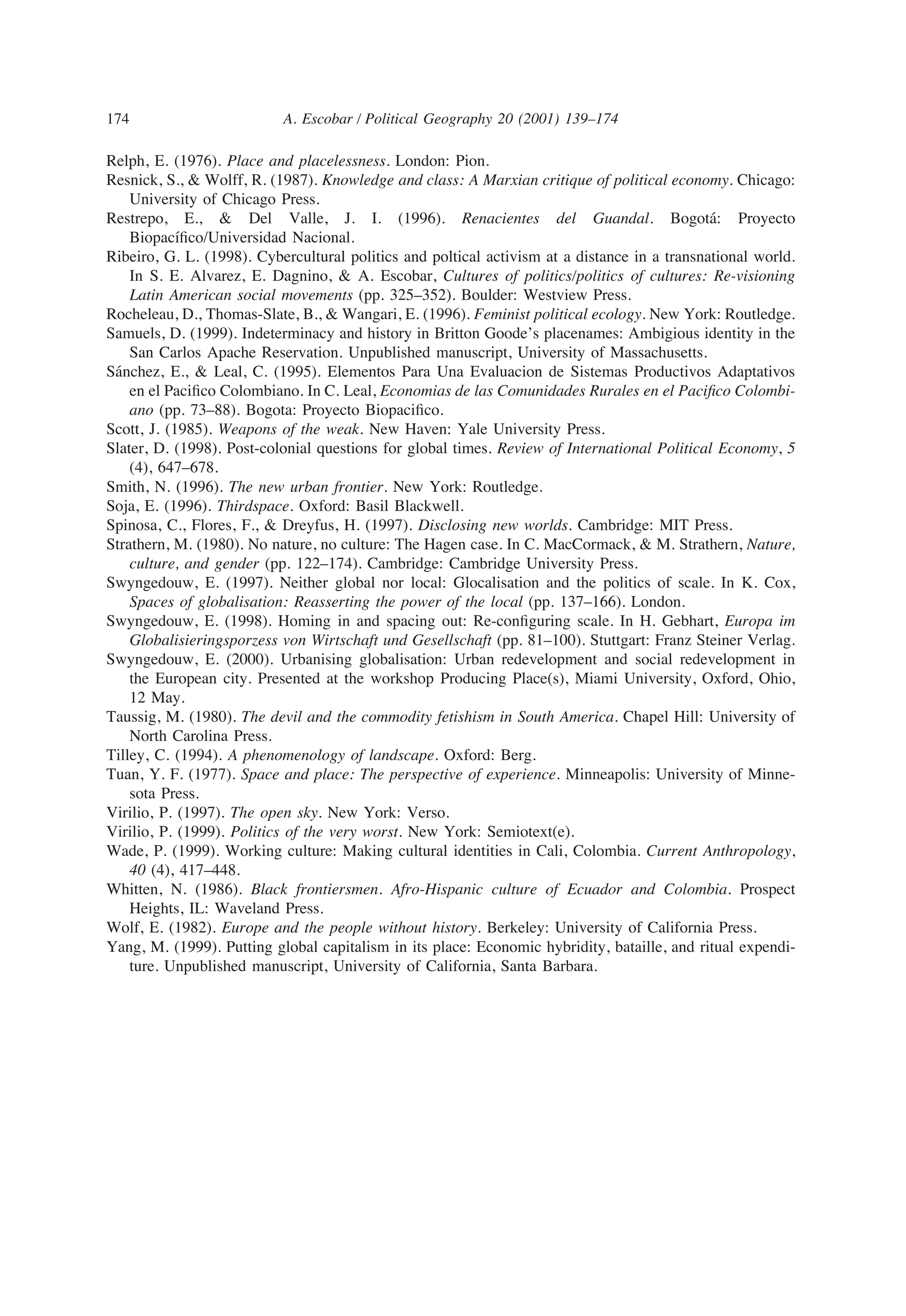 Escobar culture sits_in_places | PDF