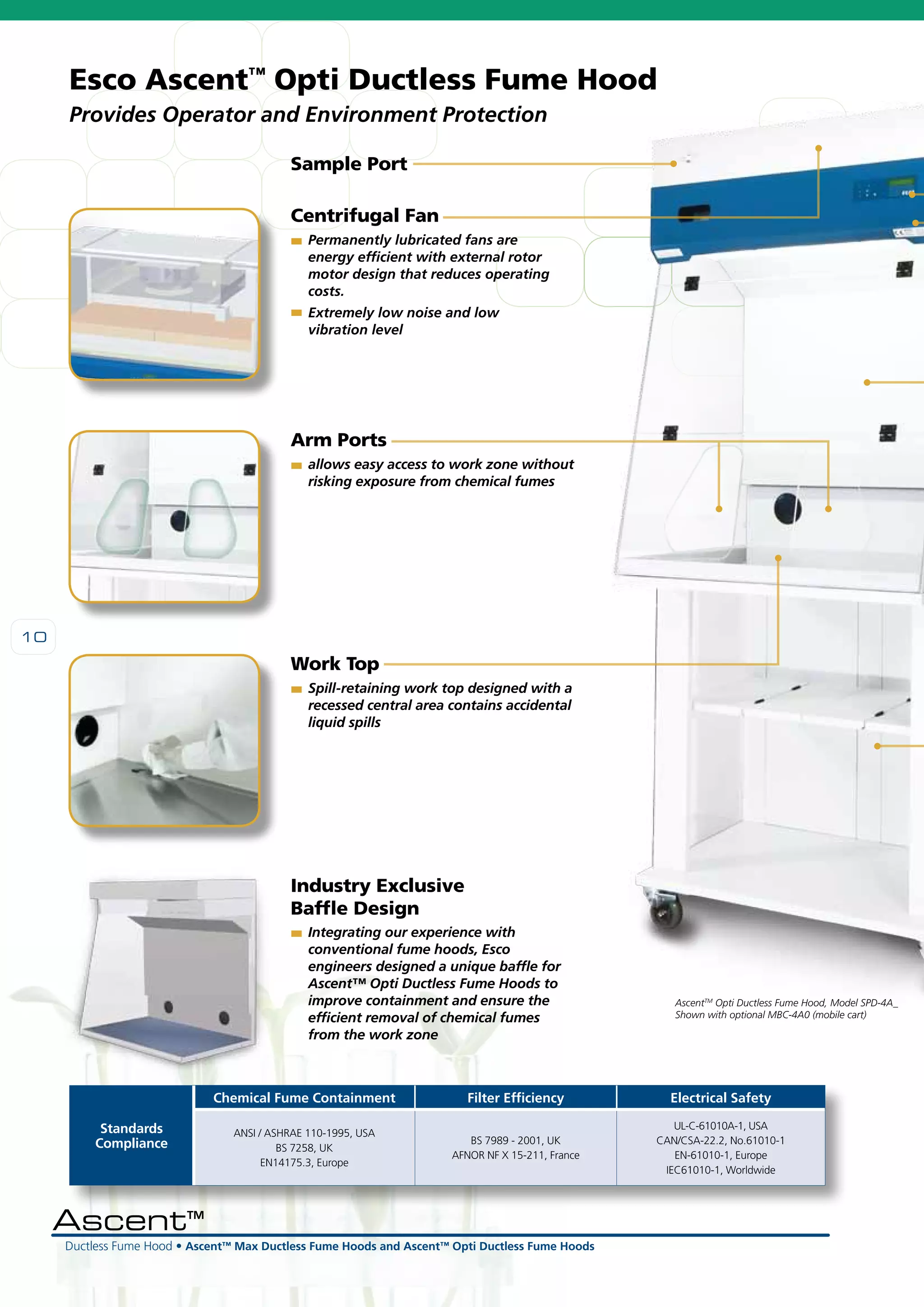 Esco Green Ductless Fume Hood Guide | PDF | Business Utilities | Business