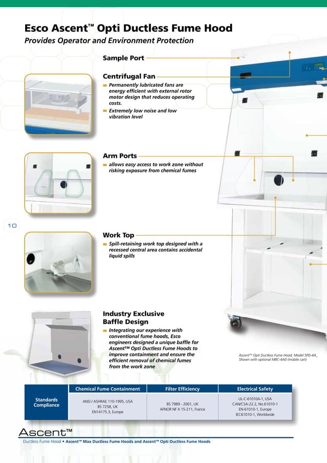Esco Green Ductless Fume Hood Guide | PDF | Business Utilities | Business