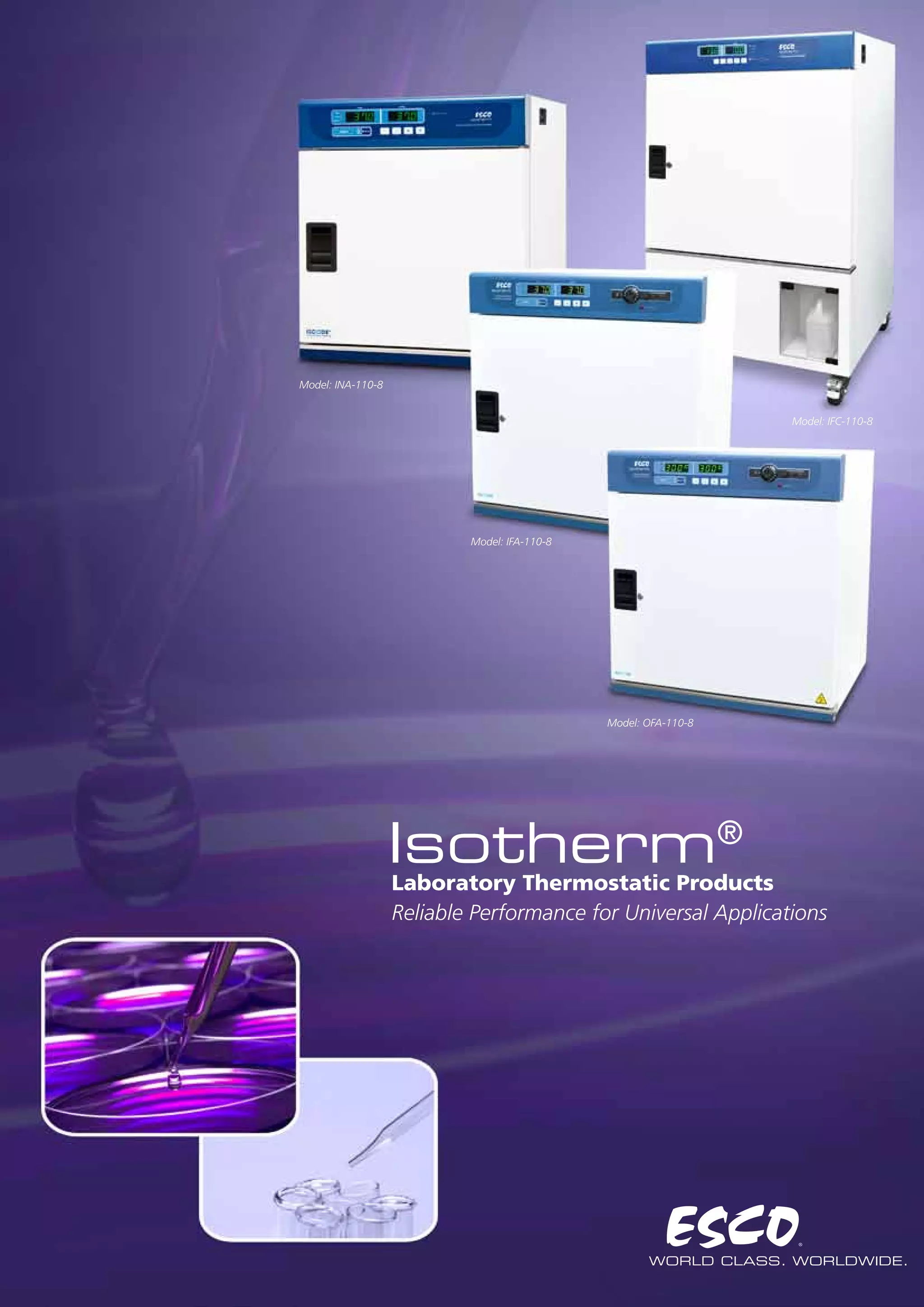 Esco Isotherm Laboratory Ovens and Incubators | PDF