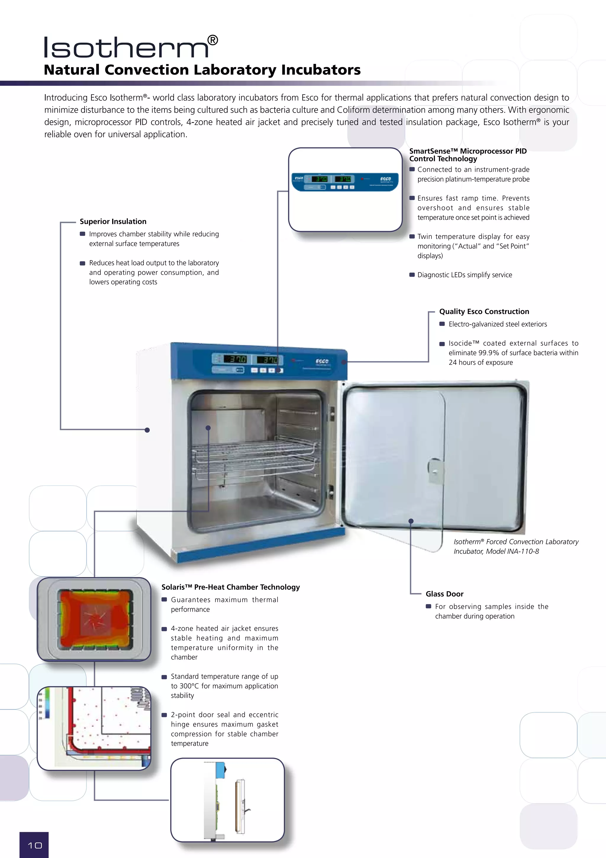 Esco Isotherm Laboratory Ovens and Incubators | PDF