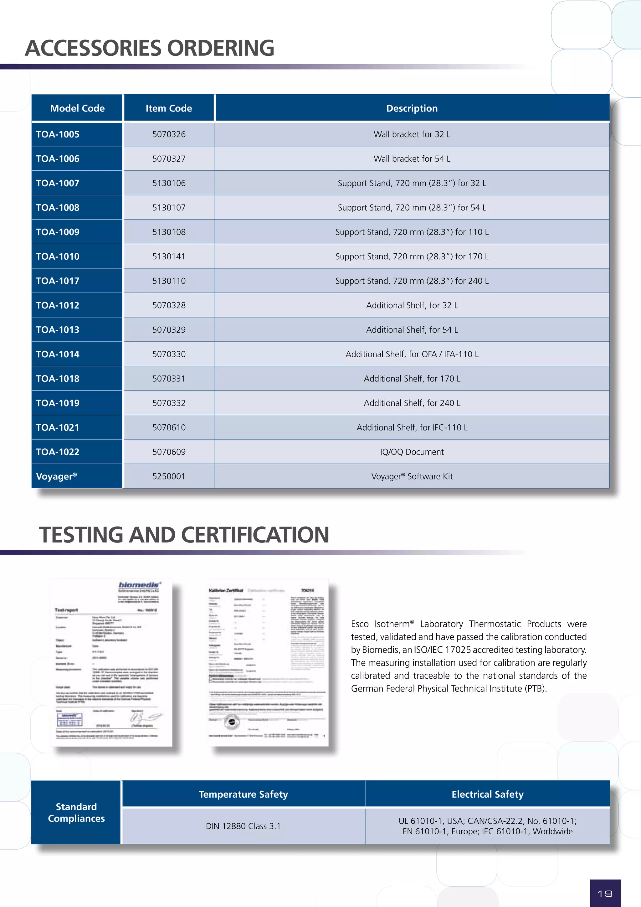 Esco Isotherm Laboratory Ovens and Incubators | PDF