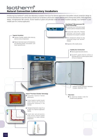 Esco Isotherm Laboratory Ovens and Incubators | PDF