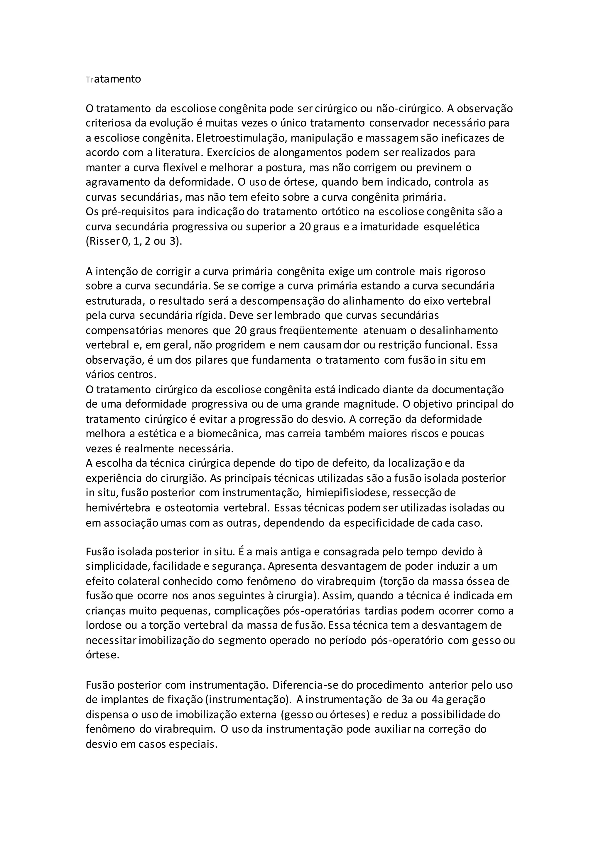 Escoliose | DOCX