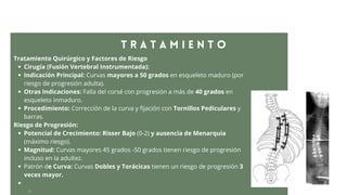 ESCOLIOSIs y su tratamiento medico y qxx | PDF