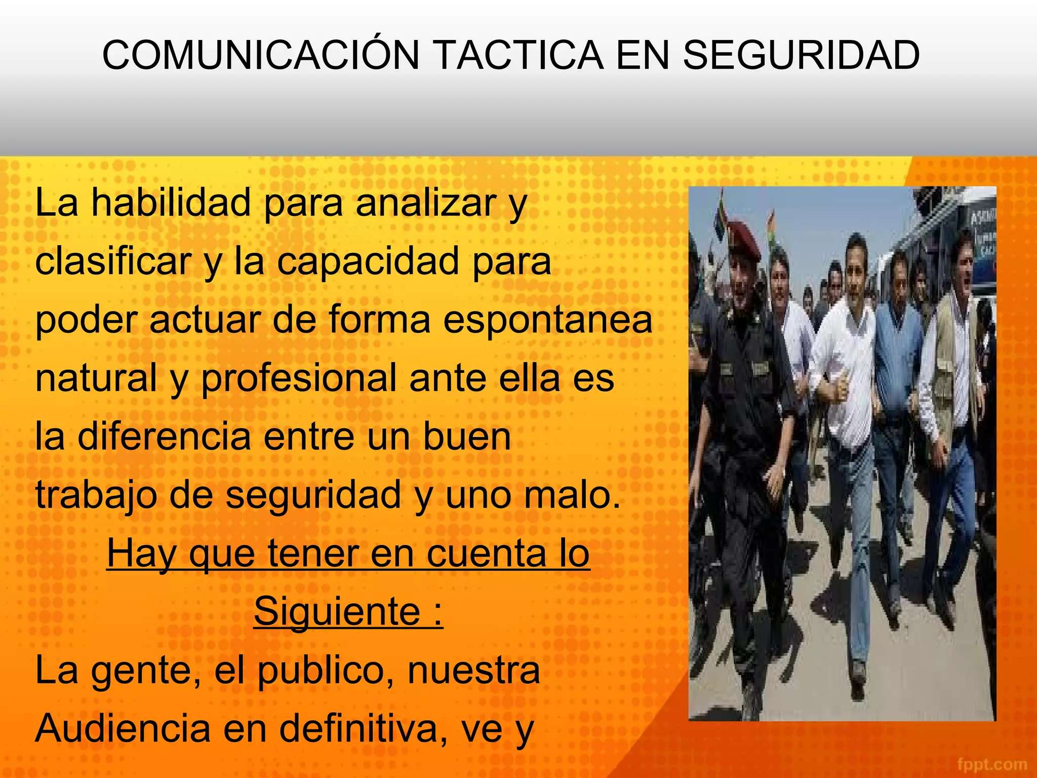 Escoltas . comunicacion tactica en seguridad | PPT