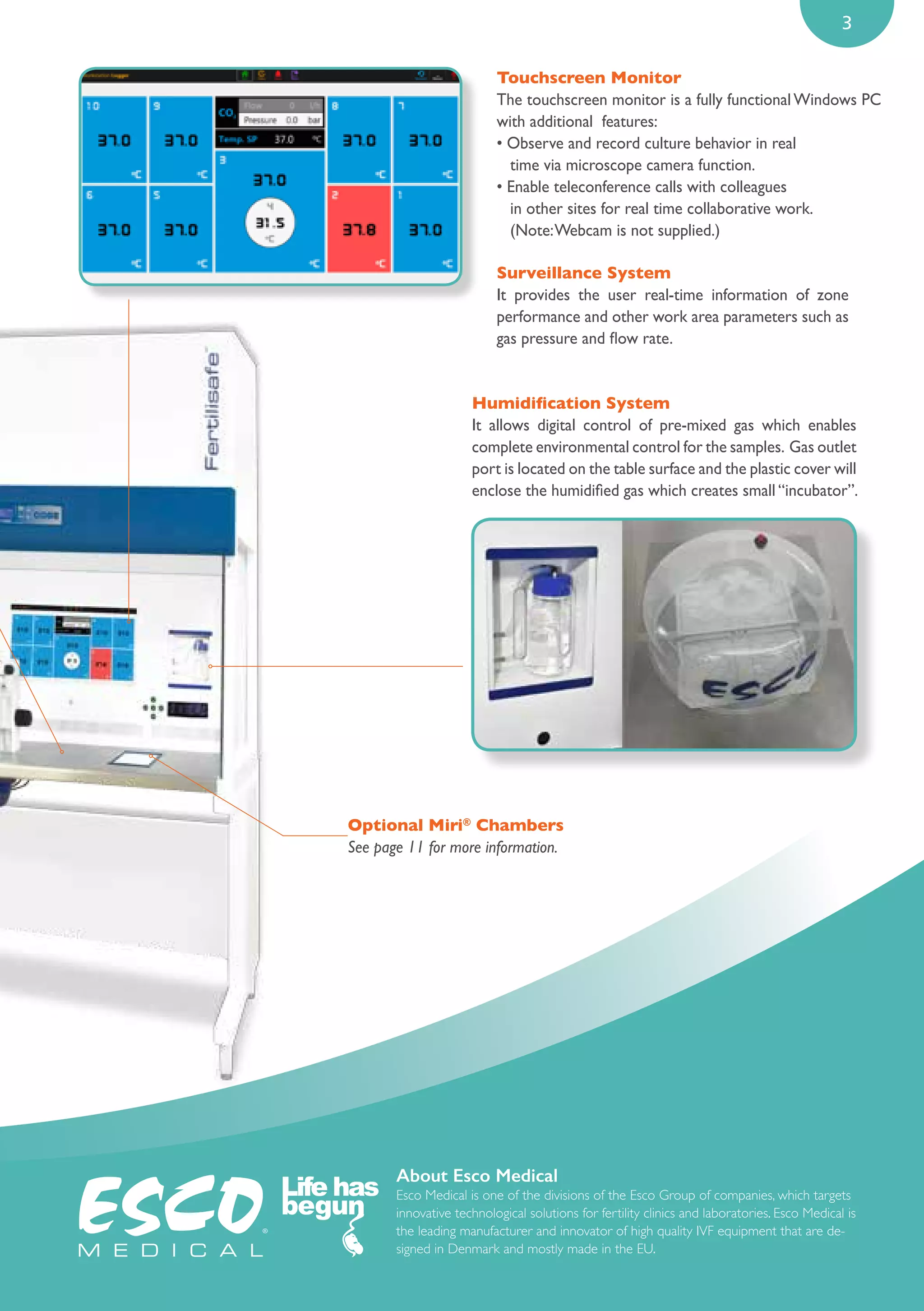 Esco Multi Zone IVF ART Workstation | PDF