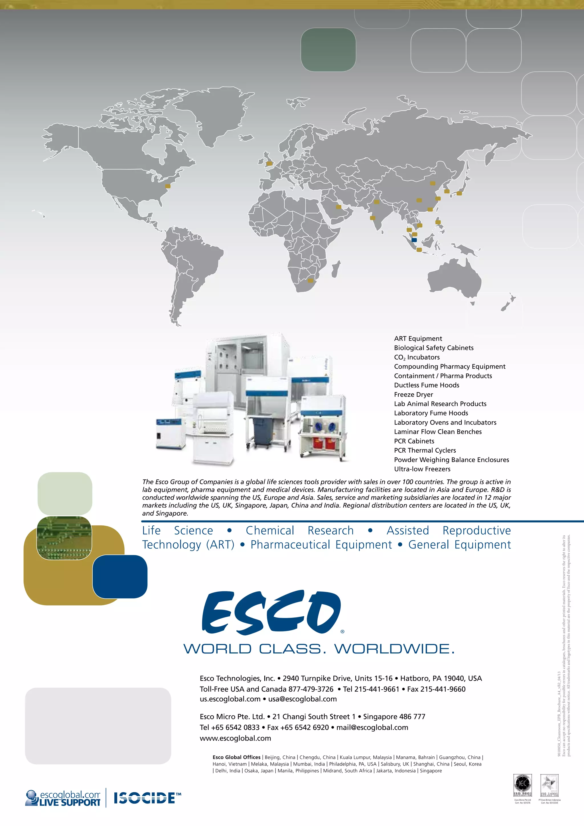 Esco Pass Boxes and Transfer Hatches | PDF