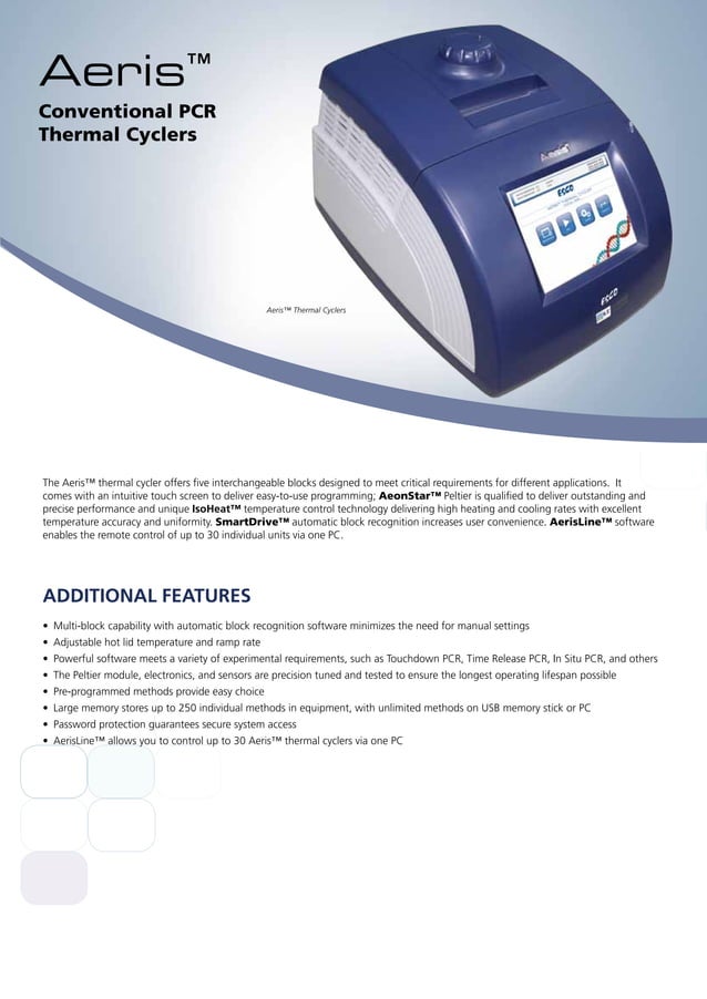 Esco PCR Thermal Cycler | PDF