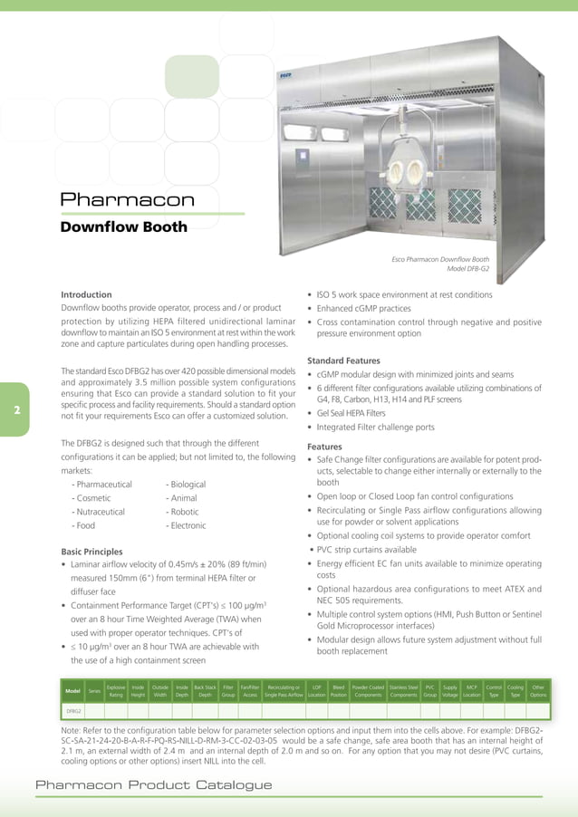 Esco Pharma Product and Service Guide | PDF | Home Appliances | Home ...